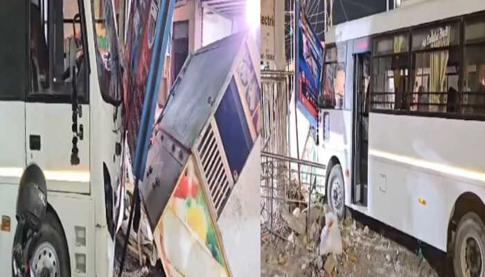 ప్రైవేటు బస్సు బీభత్సం.. ఒకరు మృతి