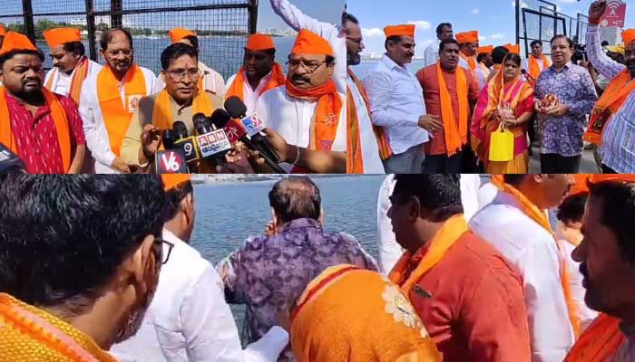 Breaking: ట్యాంక్ బండ్‌పై ఉద్రిక్తత.. బారిగేడ్లు తొలగించి నిమజ్జనాలు ...