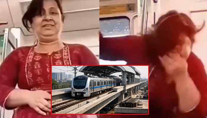 మెట్రో 'రీల్' డాన్స్ వైరల్...ఈ లేడీ అరాచ‌కం చూస్తే